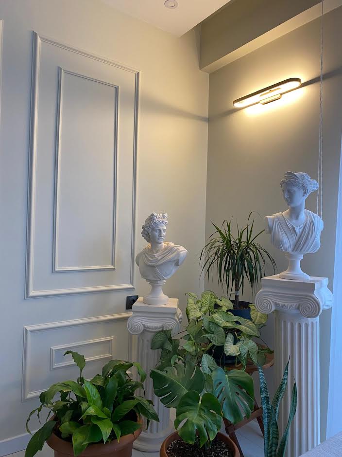 Apollon & Artemis Heykel ve İyon Sütun Set – Hellenista Design